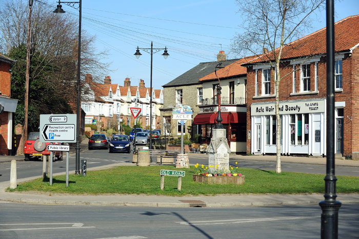 The broadland village of Acle midway between Norwich and Great Yarmouth ...